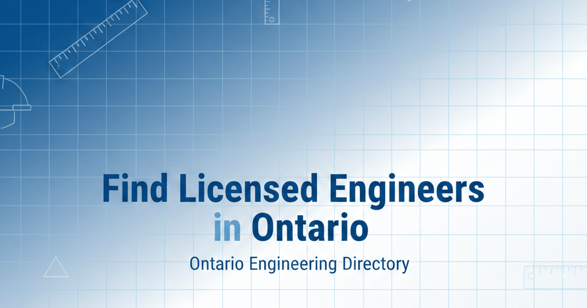 Find Licensed Engineers in Ontario | PEO Nexus Directory